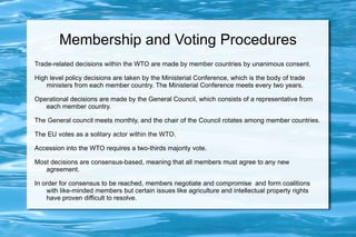 Wto and implications for small and developing countries | ODP