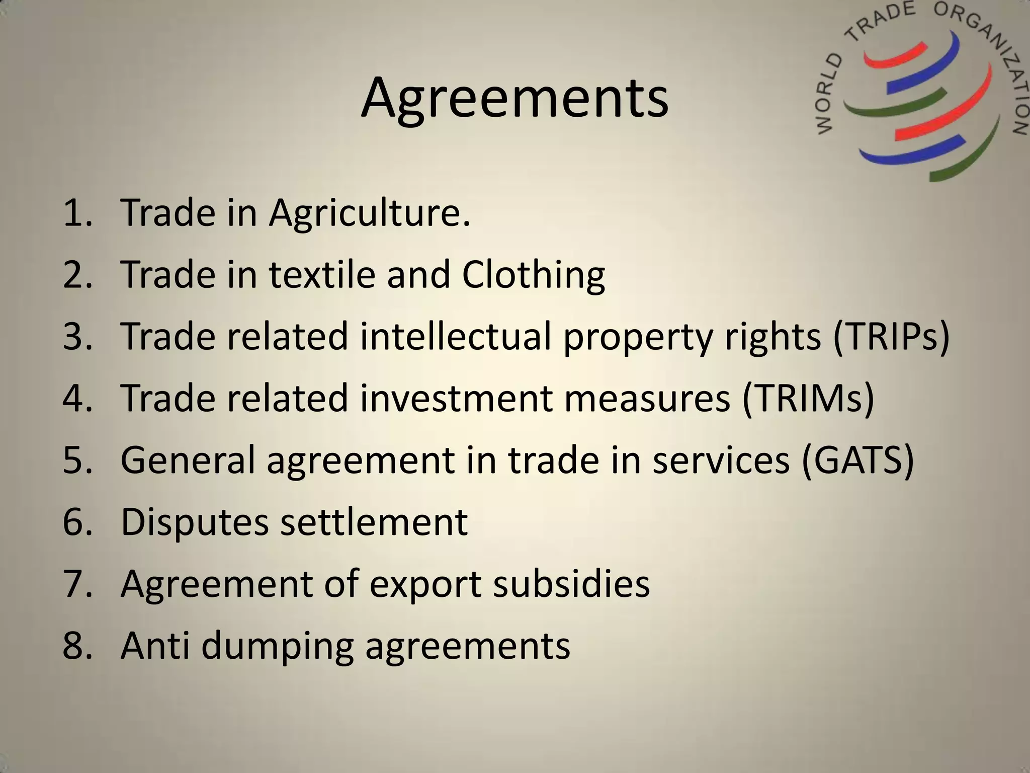 Wto and india | PPTX