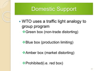 Wto and its impact on indian agriculture, avikal | PPTX