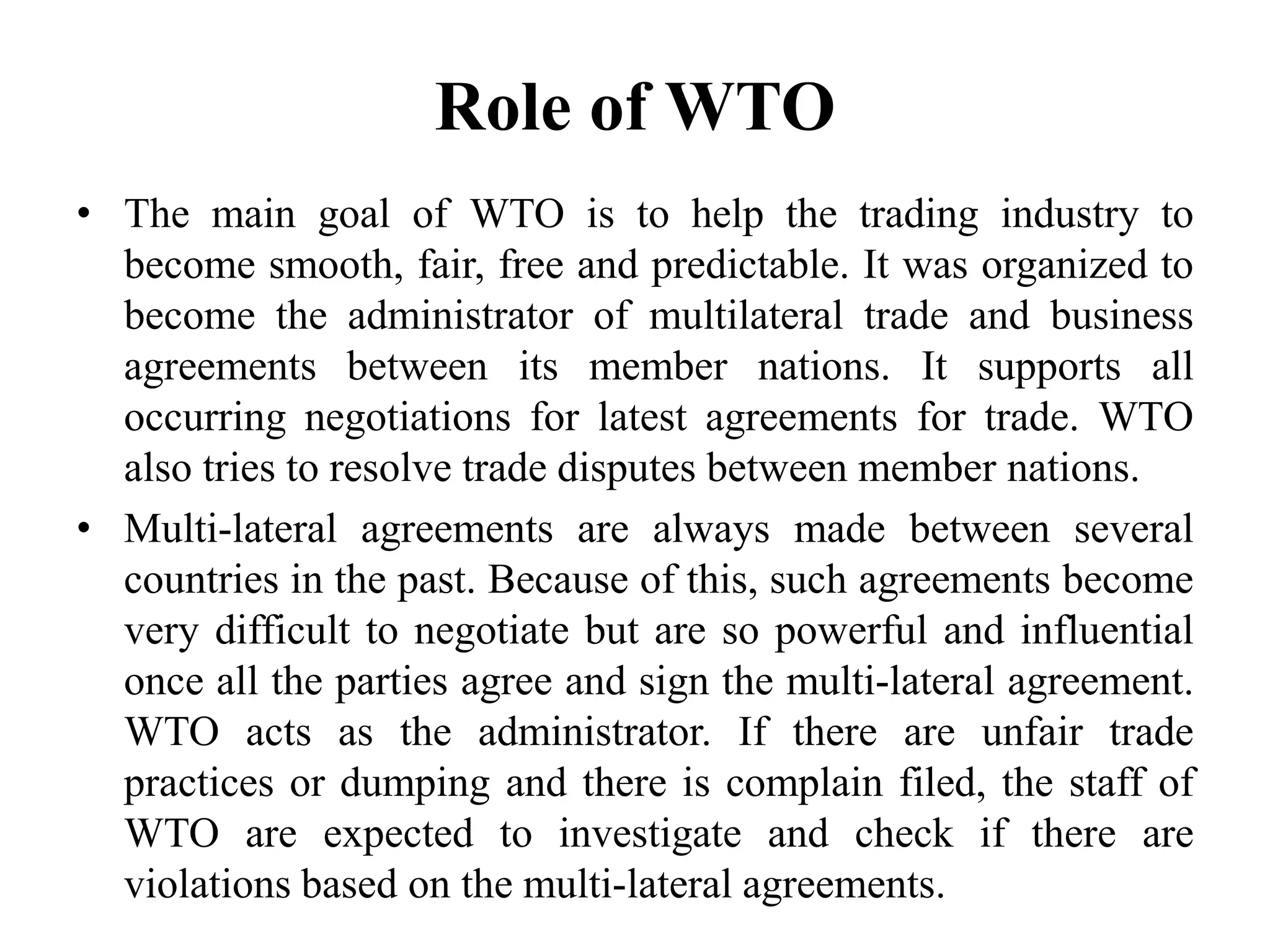 Wto and its impact on indian economy | PPTX