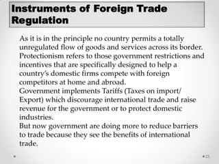 Wto and regulation of foreign trade | PDF