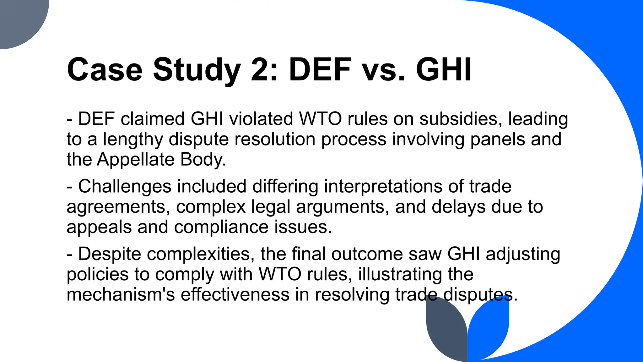 WTO Dispute Settlement Mechanism and process | PPTX