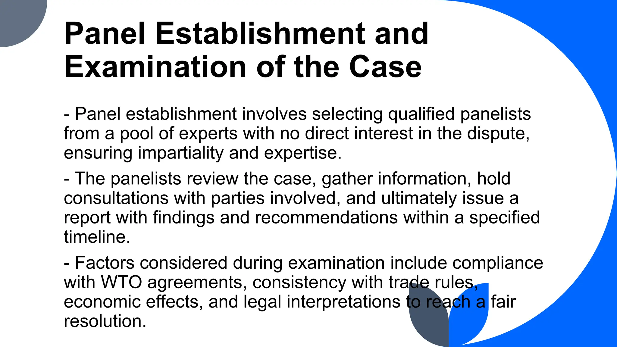 WTO Dispute Settlement Mechanism and process | PPTX