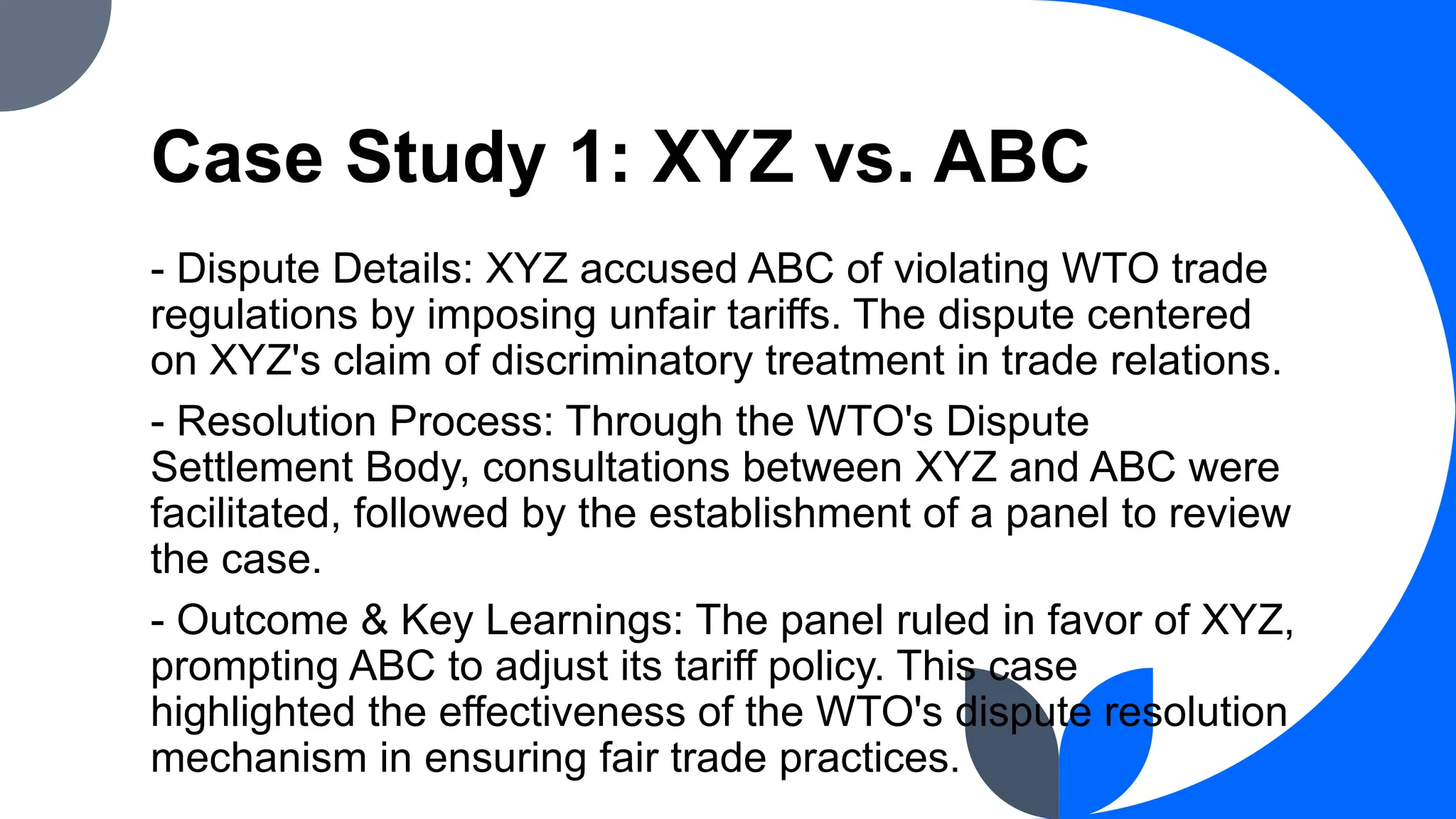 WTO Dispute Settlement Mechanism and process | PPTX