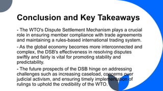 WTO Dispute Settlement Mechanism and process | PPTX