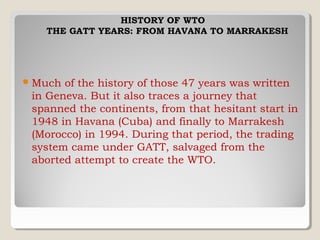 WTO (World Trade Organization) | PPT