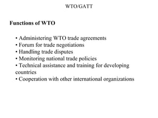 Wto, gatt | PPT