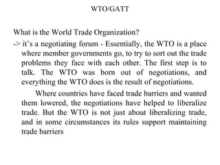 Wto, gatt | PPT
