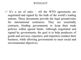Wto, gatt | PPT