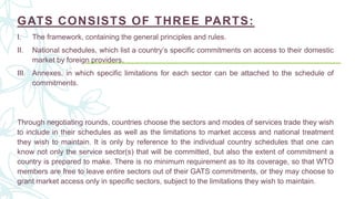 GENERAL AGREEMENT ON TRADE IN SERVICES | PPTX