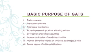 GENERAL AGREEMENT ON TRADE IN SERVICES | PPTX