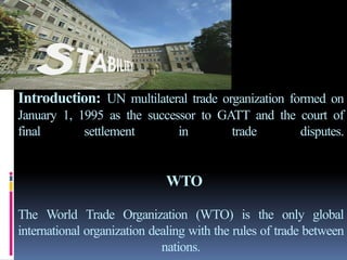 Wto law | PPTX
