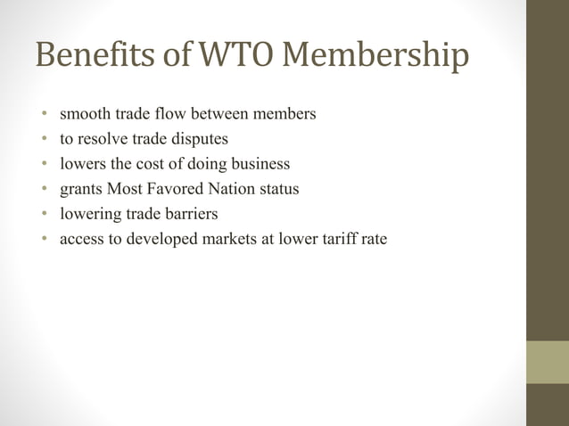 WTO Membership , Accession Process and Criticism | PPTX | Political ...