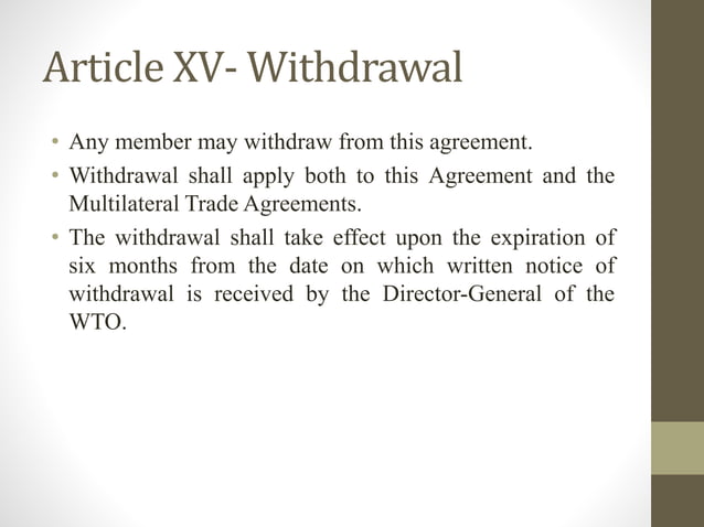 WTO Membership , Accession Process and Criticism | PPTX | Political ...