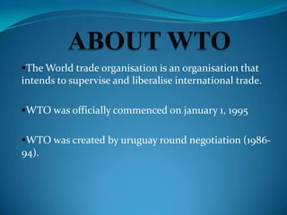 Wto presentation | PPTX