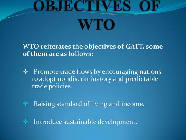 Wto presentation | PPTX