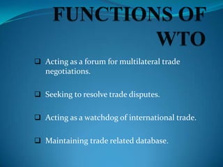 Wto presentation | PPTX