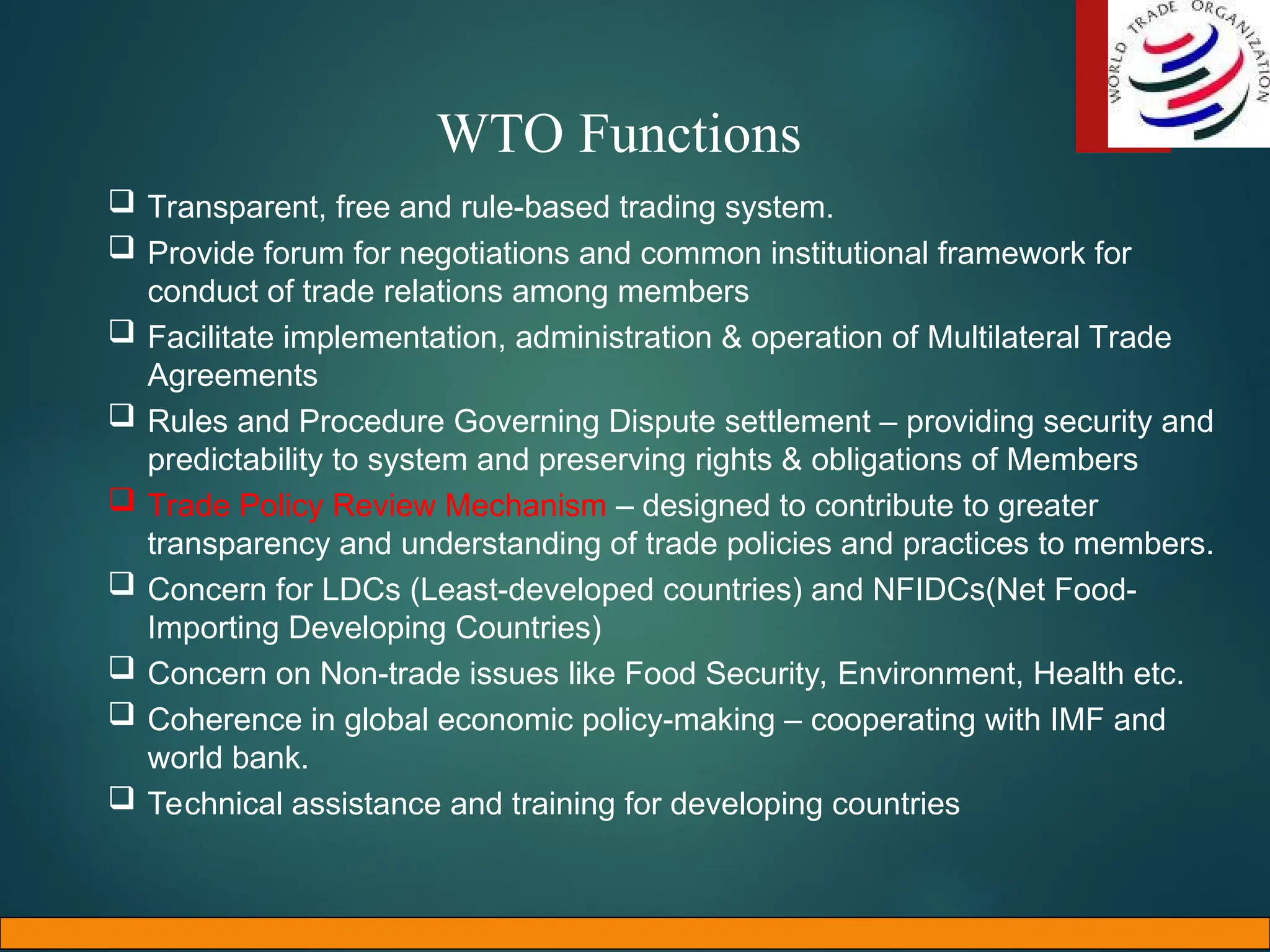 WTO_PRESENTATION.ppt for BBA first year student. | PPT