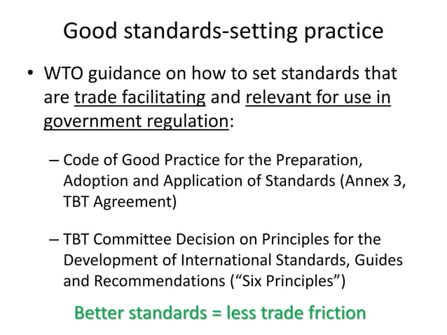 WTO TBT presentation - ARSO 12 aug | PDF