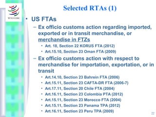Free Trade Zones: TRIPS Standards and Beyond | PPT