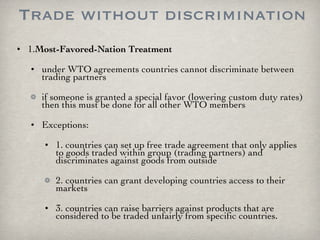 Wto principles | PPT