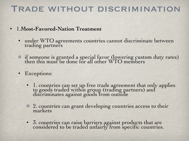 Wto principles | PPT