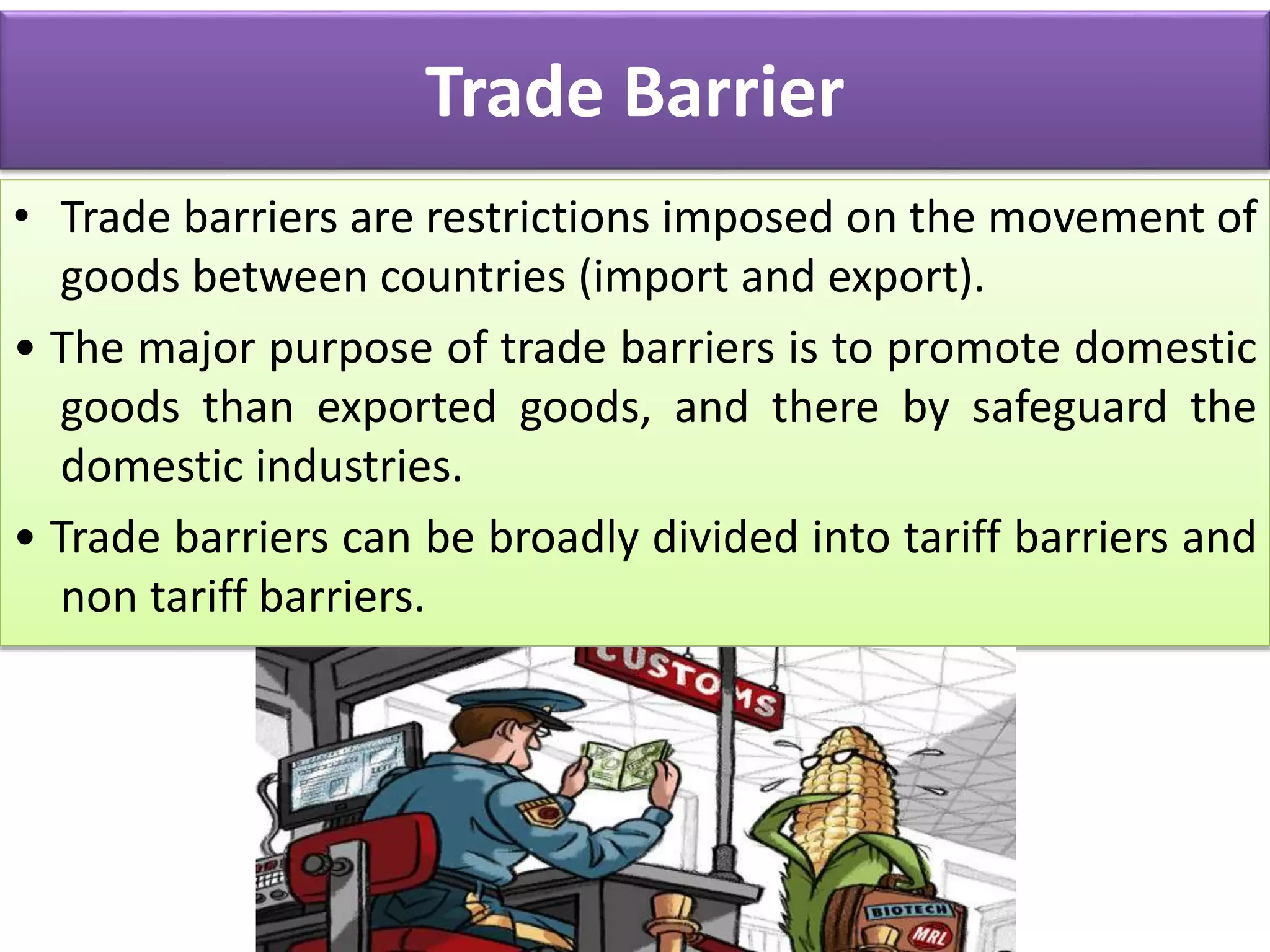 WTO regulations & Non-tariff barriers | PPTX