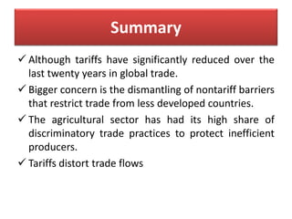 WTO regulations & Non-tariff barriers | PPTX