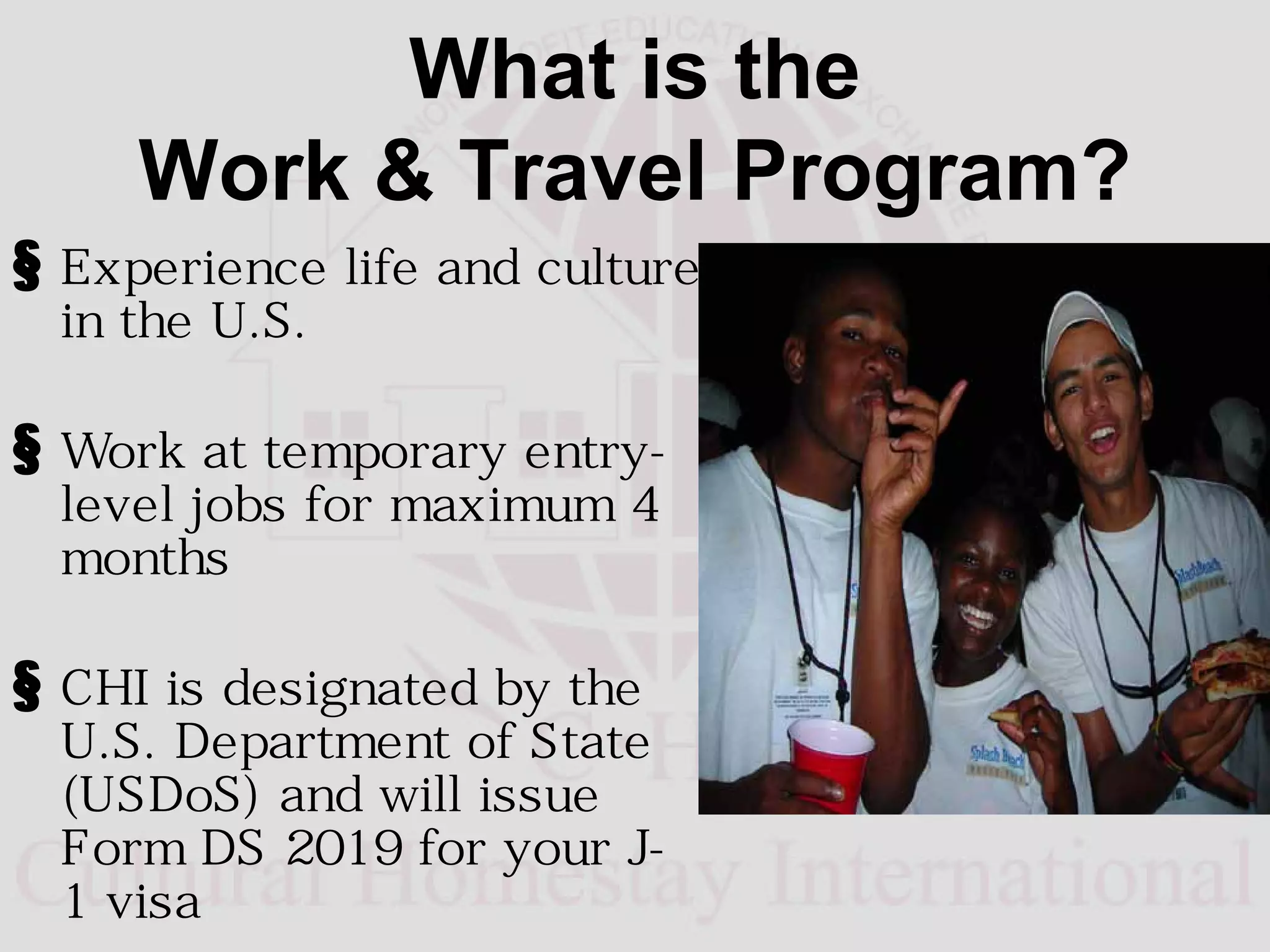 Work and Travel orientation | PDF
