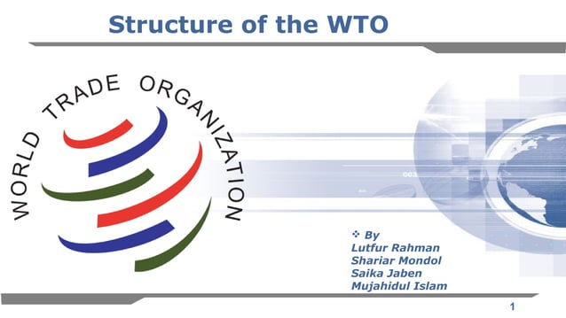The structure of the WTO | PPT
