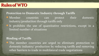 WTO Trade Regulations | PPT