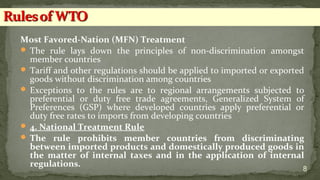 WTO Trade Regulations | PPT