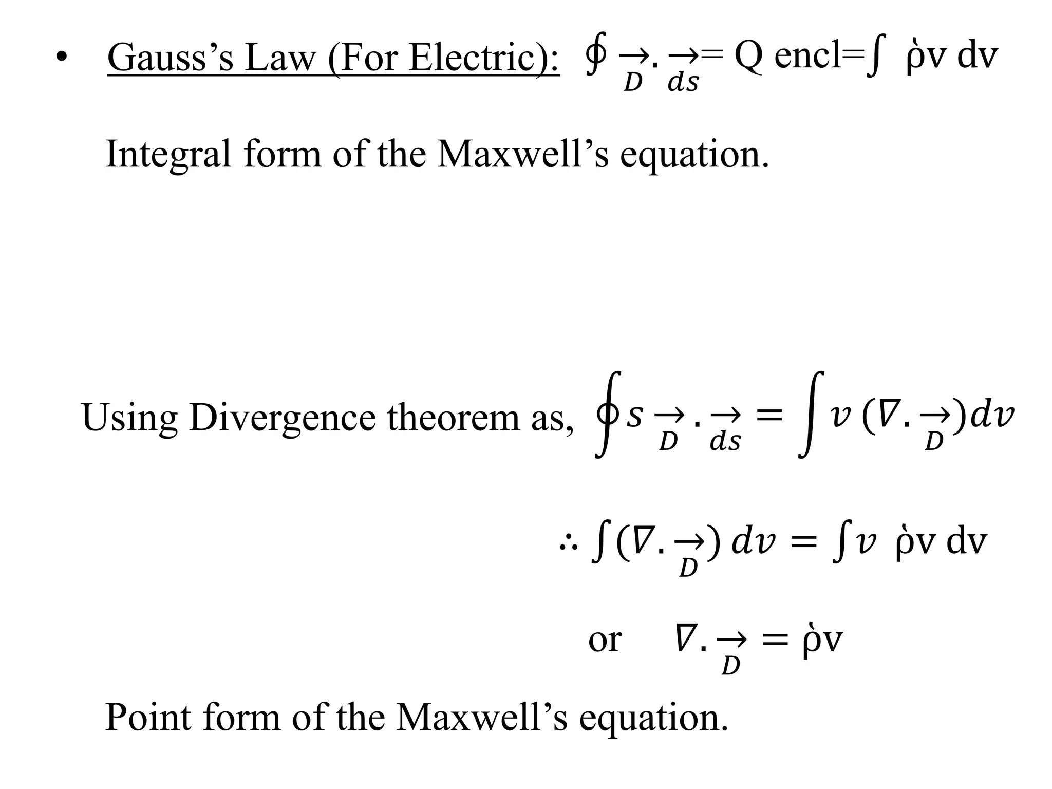 Maxwell's Equations | PPTX
