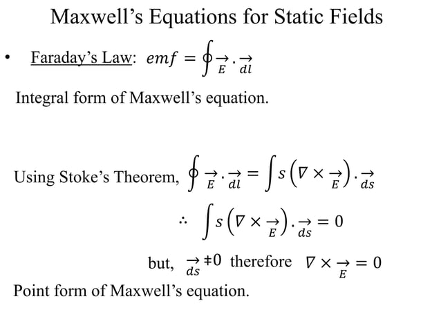 Maxwell's Equations | PPTX