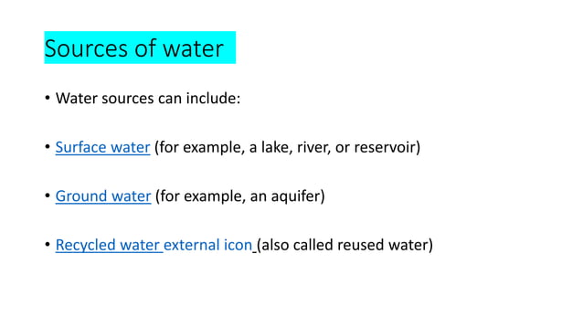 Water treatment plant operation and basics | PPTX | Science