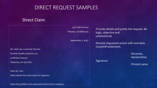 Presentation on routine letter | PPTX