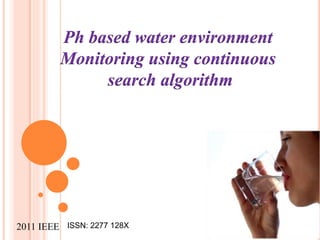 pH Based Water Environment Monitoring | PPTX