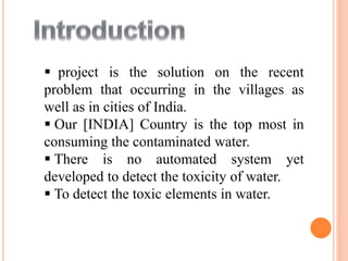 pH Based Water Environment Monitoring | PPTX