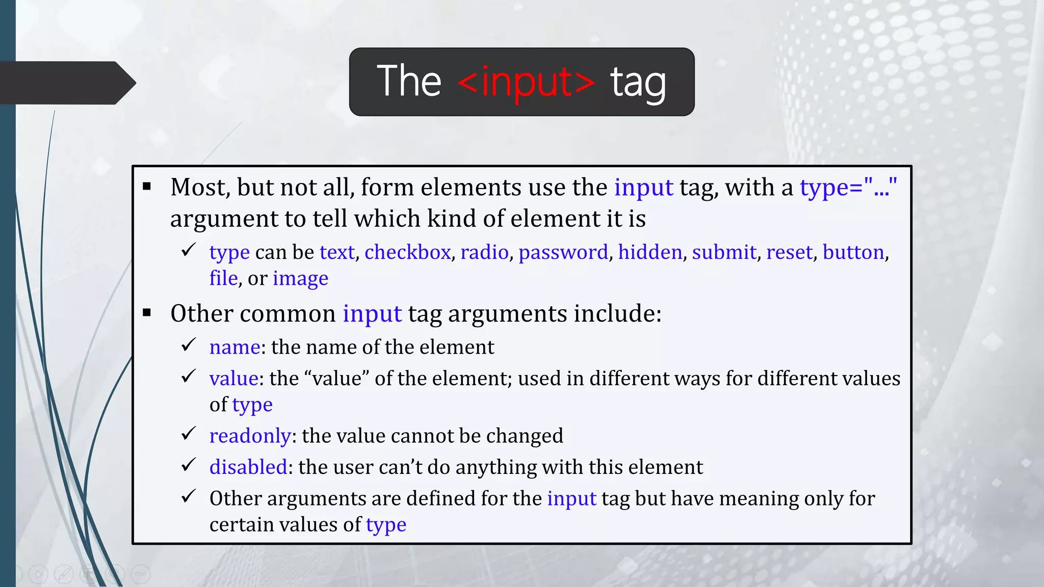 HTML Tables and Forms | PPTX