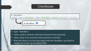HTML Tables and Forms | PPTX