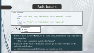 HTML Tables and Forms | PPTX | Web Design and HTML | Internet