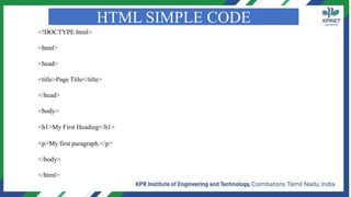 WT HTML | PPT