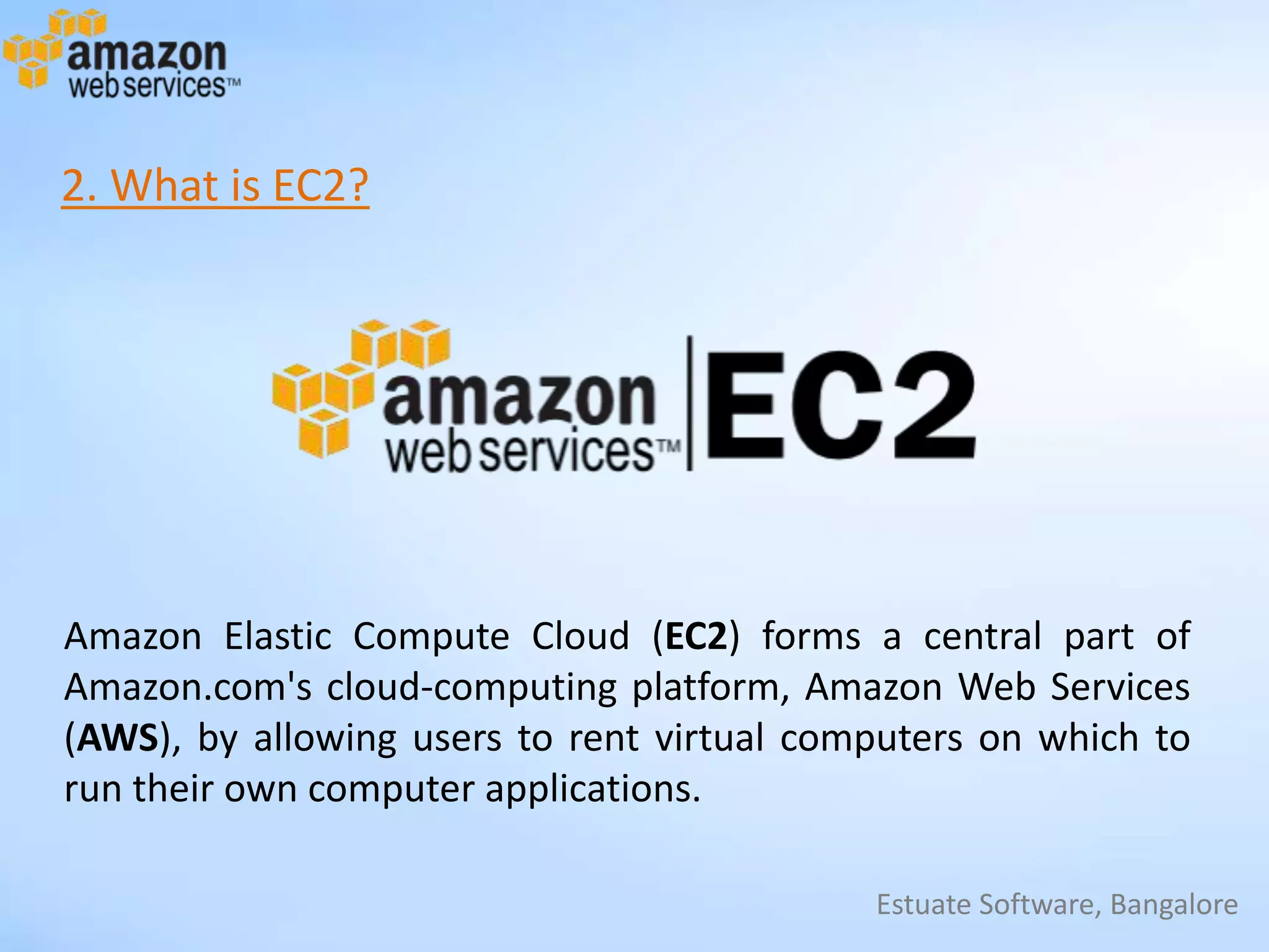 Amazon Web Service EC2 & S3 | PPTX