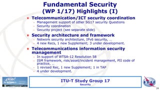 ITU-T Study Group 17 Introduction | PPT