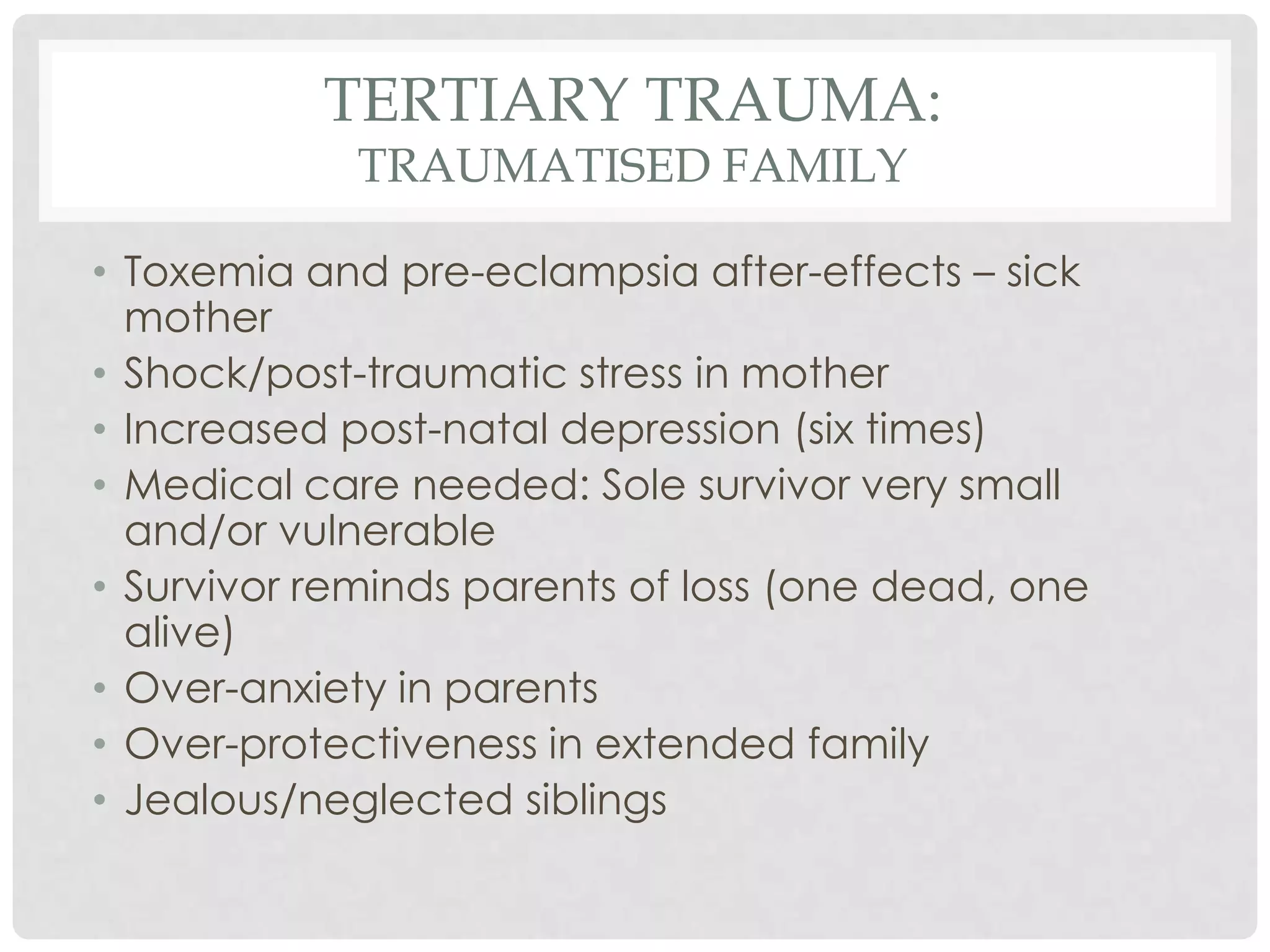 Womb Twin Survivors - healing the trauma | PPTX