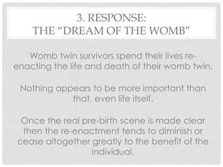 Womb Twin Survivors - healing the trauma | PPTX