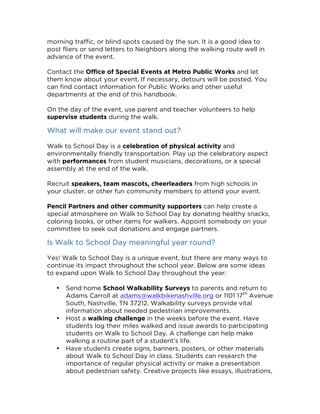 Walk to School Day Planning Guide | PDF | Education