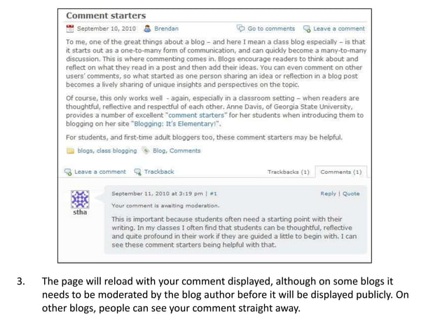 WTT How-tos: Commenting on a blog | PPTX