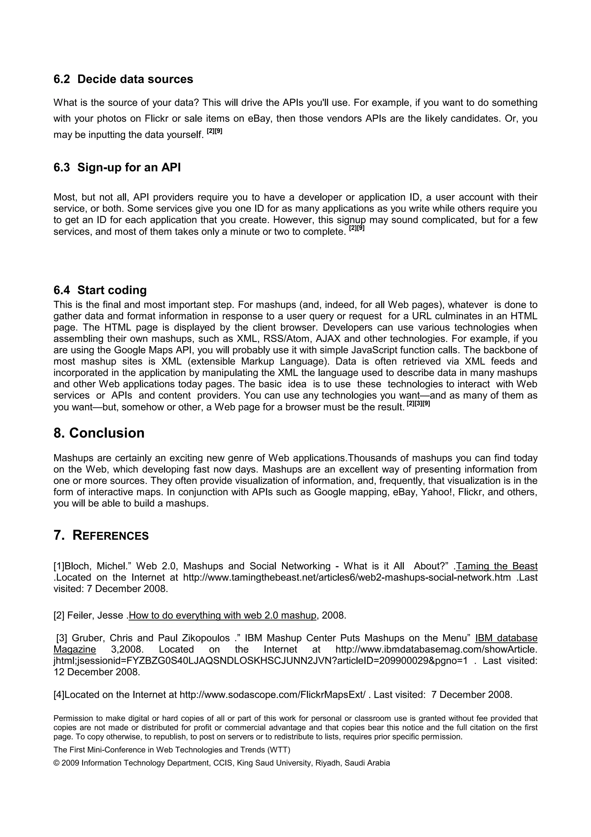 MASHUP : THE WEB APPLICATION INTEGRATION (OVERVIEW) | PDF