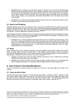 MASHUP : THE WEB APPLICATION INTEGRATION (OVERVIEW) | PDF
